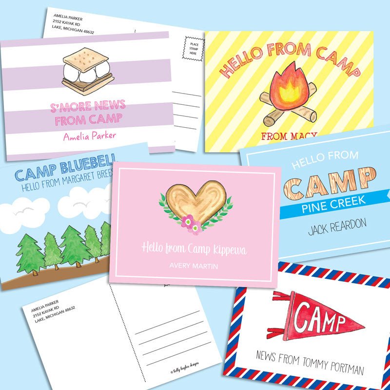 Kids Camp Postcards – Kelly Hughes Designs