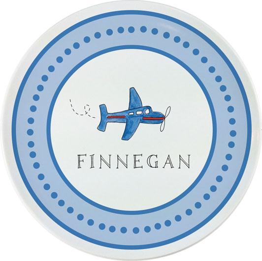 Airplane Personalized Plate Set – Kelly Hughes Designs
