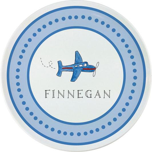 Airplane Kids Plate – Kelly Hughes Designs