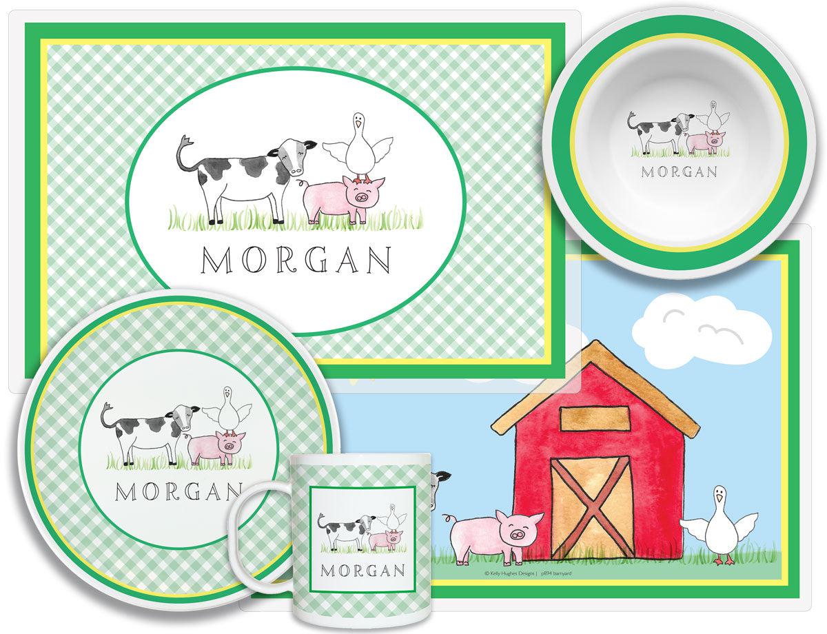 Barnyard Personalized Plate Set – Kelly Hughes Designs
