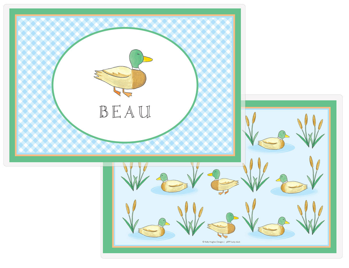 Lucky Duck Personalized Placemat – Kelly Hughes Designs