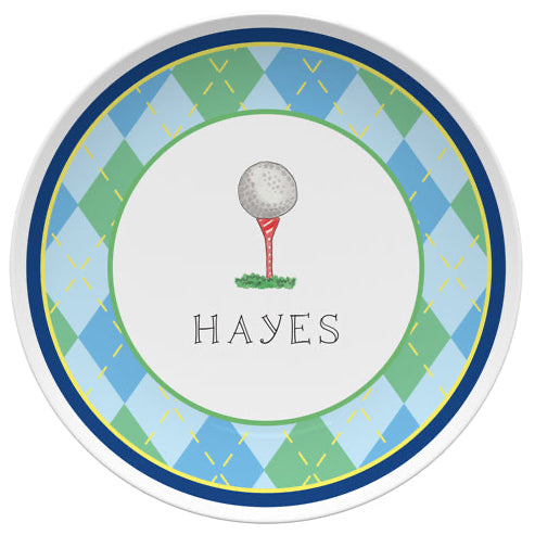 Tee Time Kids Plate – Kelly Hughes Designs